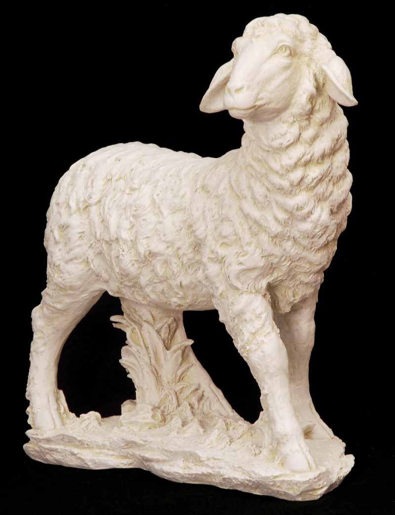 14.5" Sheep in ivory resin/stone